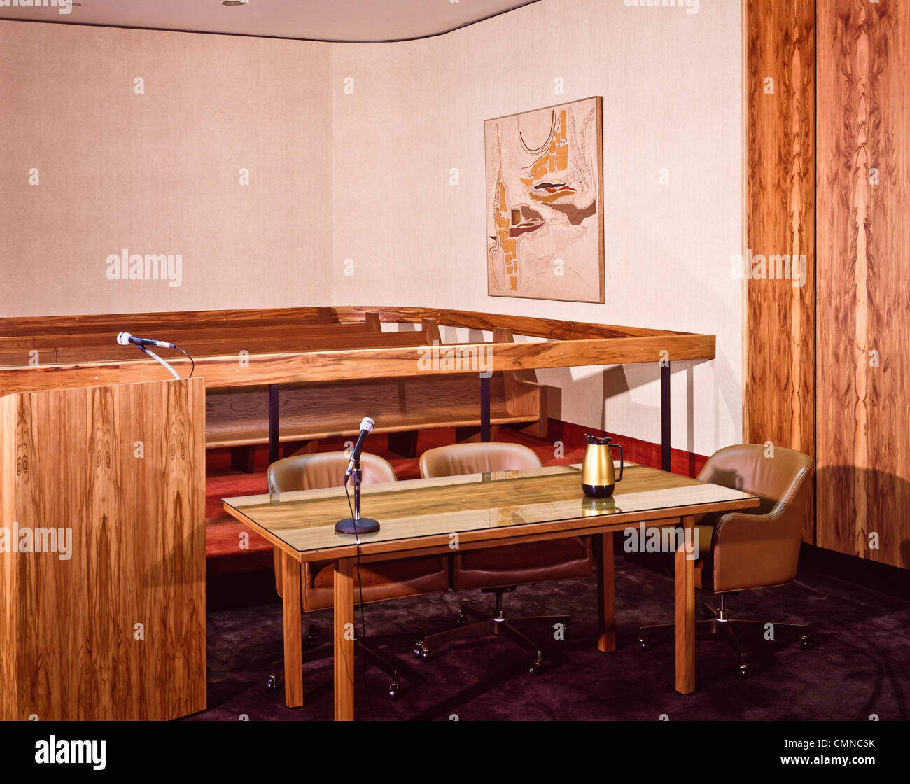 Jury room court box hi-res stock photography and images - Alamy