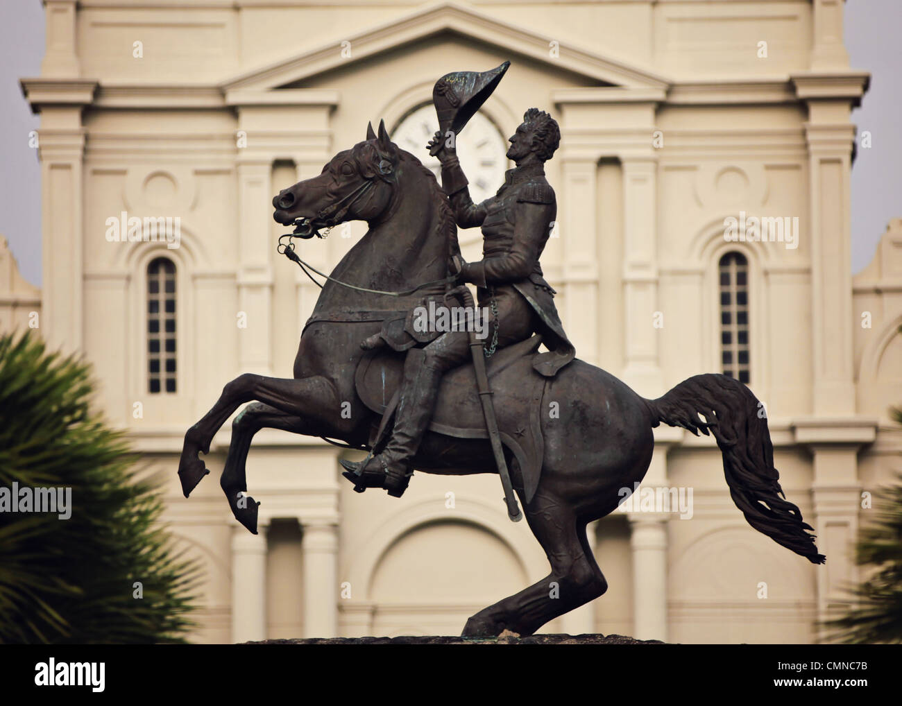 Andrew Jackson statue in Jackson Square, in front of St. Louis ...