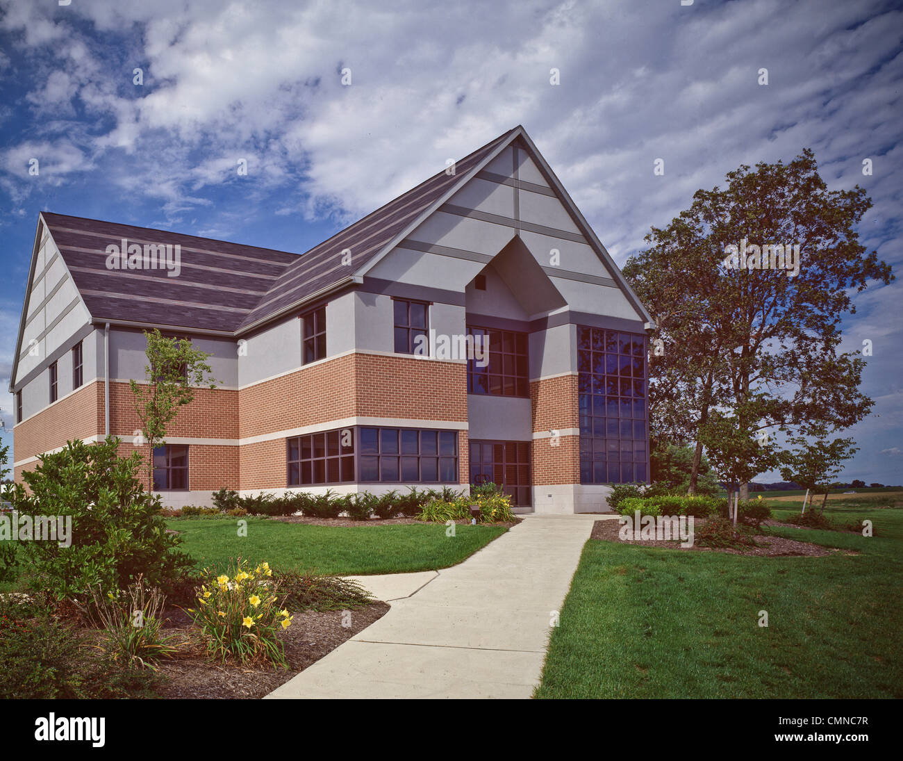 Suburban office building Stock Photo - Alamy
