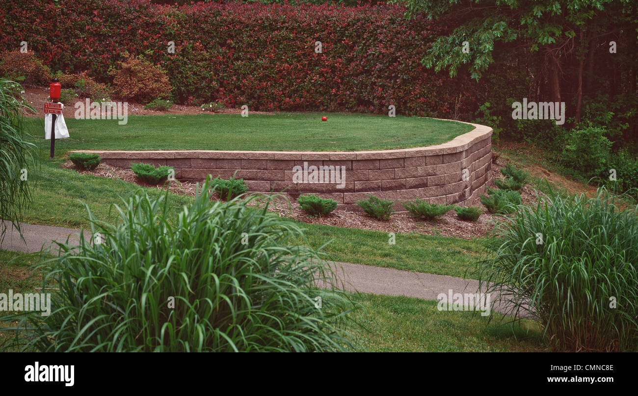 Golf course raised tee Stock Photo - Alamy