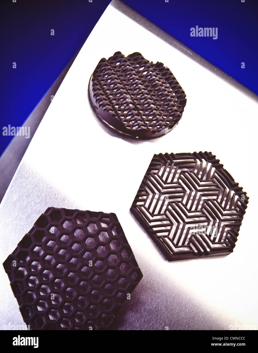 Multi shaped car radio grills Stock Photo - Alamy