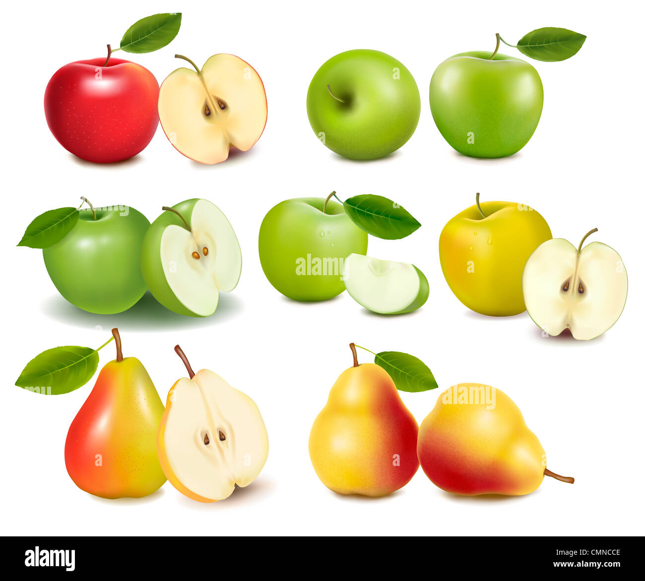Set of fruit Stock Photo - Alamy
