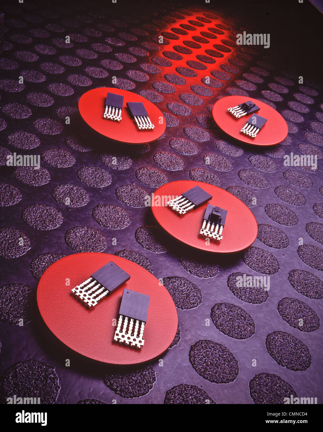 Micro computer electronic chips Stock Photo - Alamy