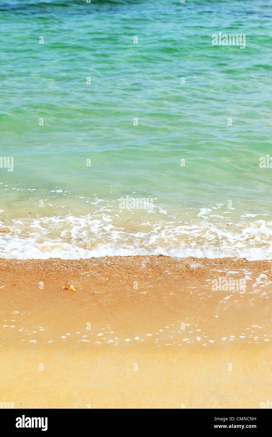 Beautiful sand beach with clear water Stock Photo - Alamy