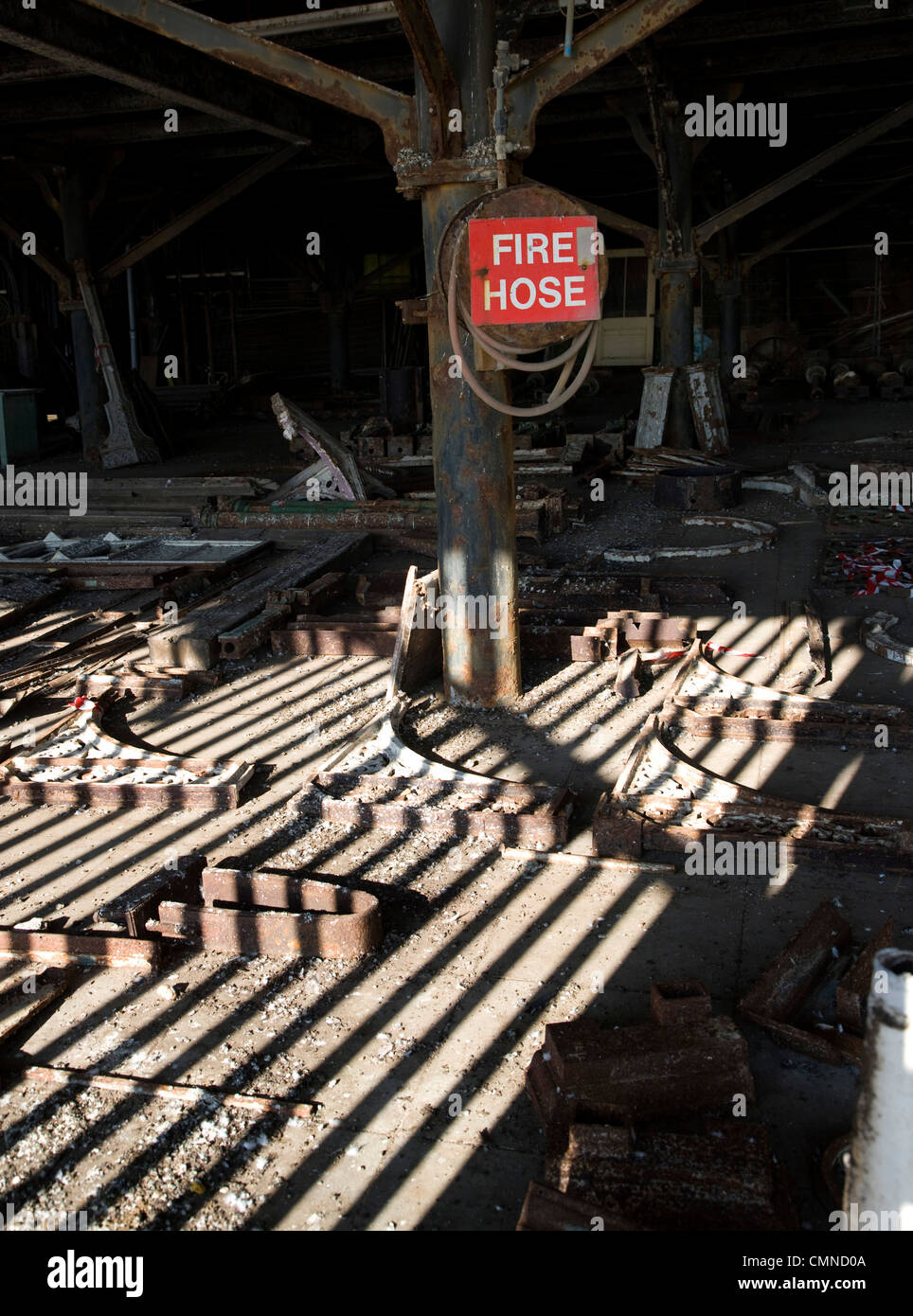 Reclaimed scrap metal in shadow Stock Photo - Alamy