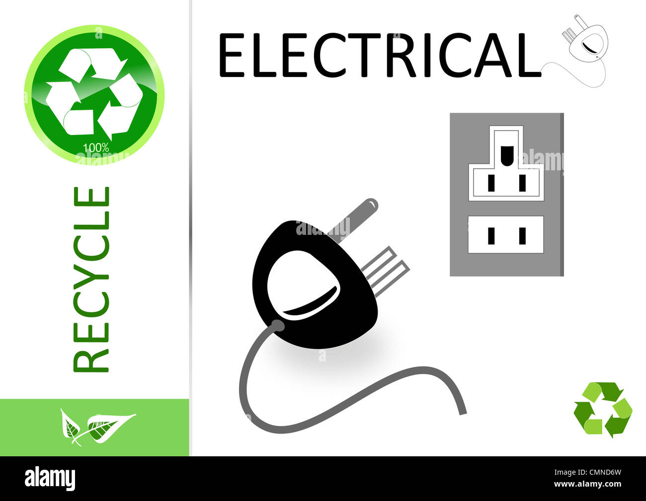 Please recycle electrical Stock Photo - Alamy