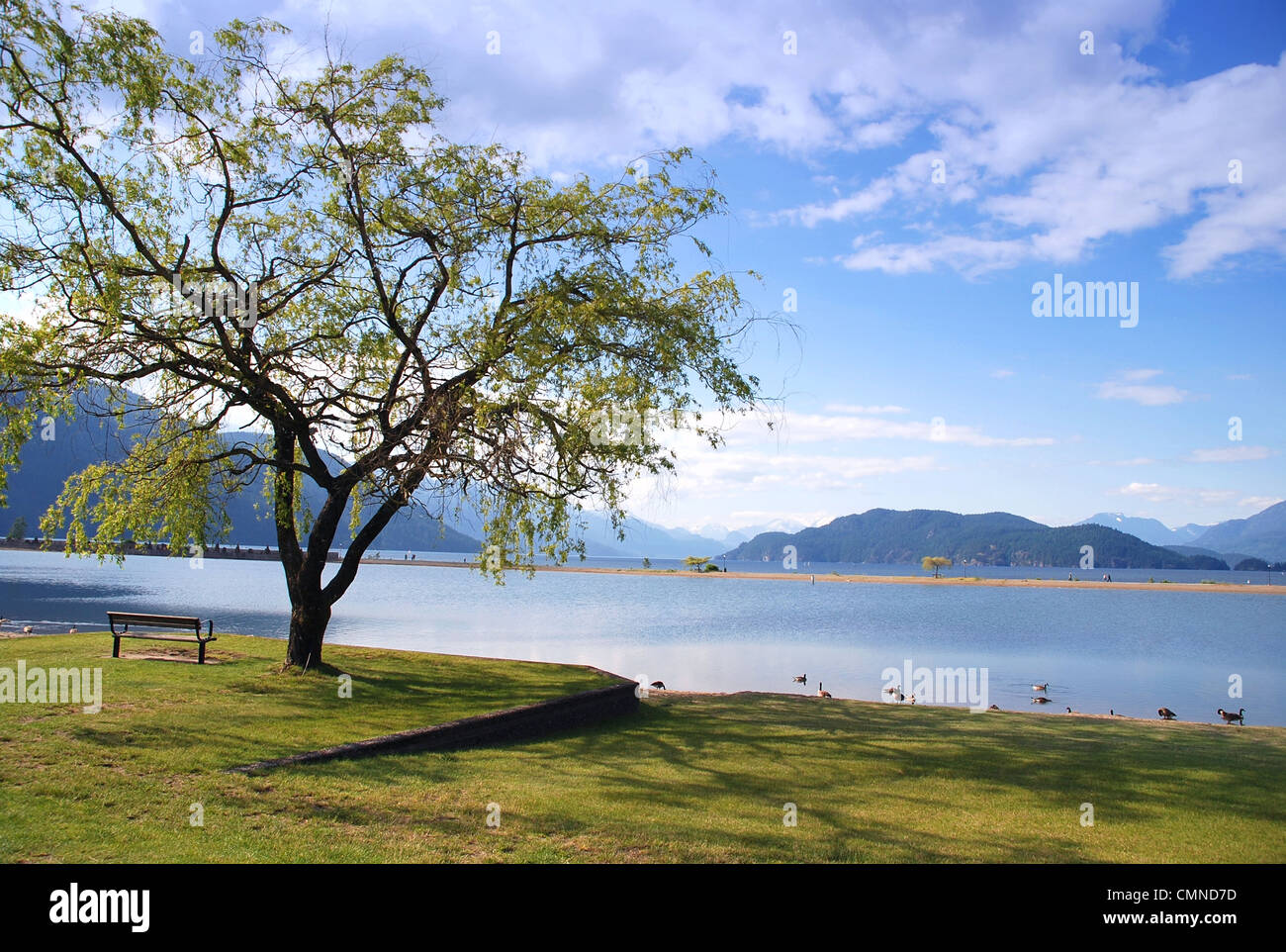 View of harrison hot springs Stock Photo - Alamy