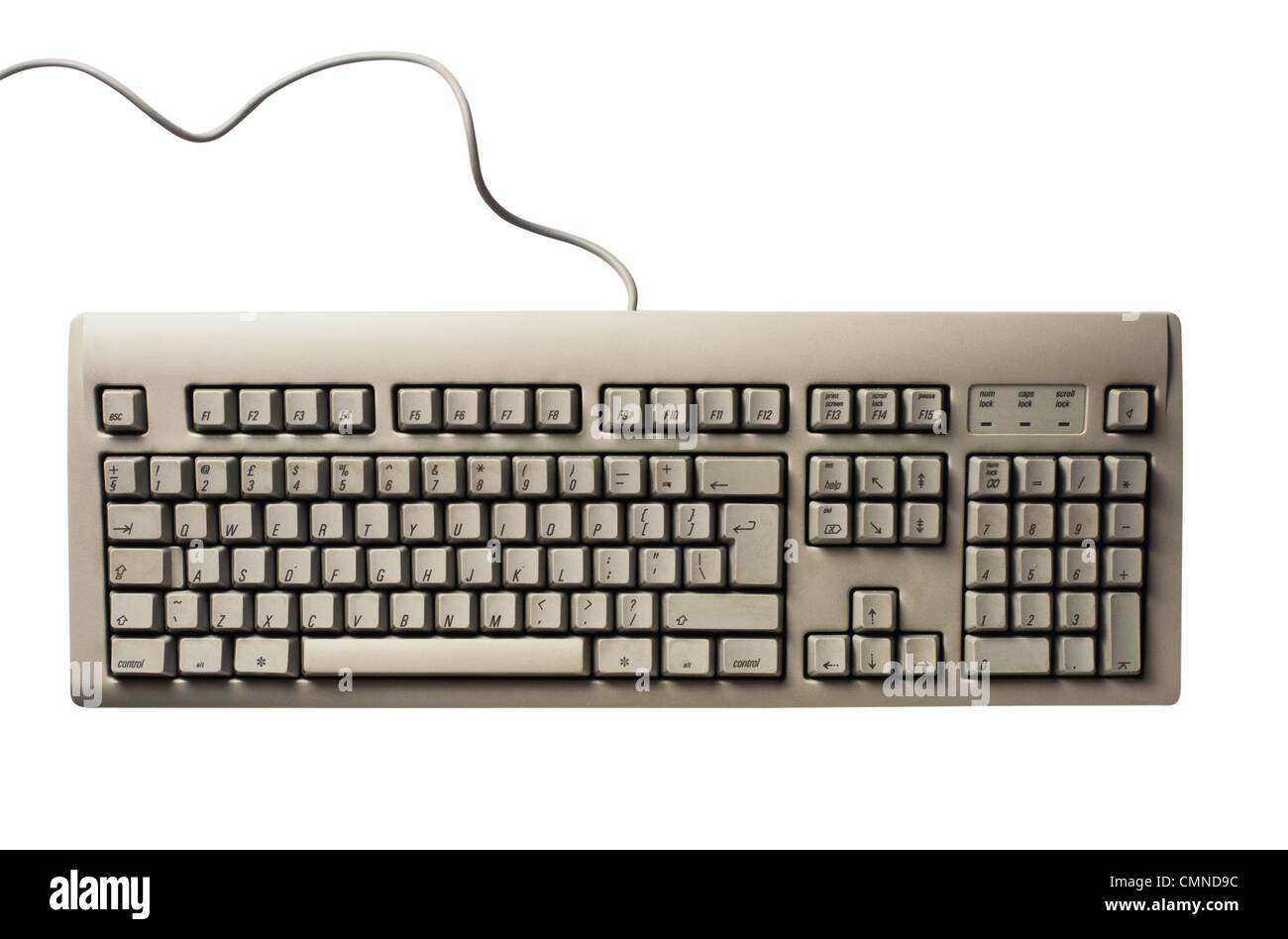 keyboard isolated on the white background Stock Photo - Alamy