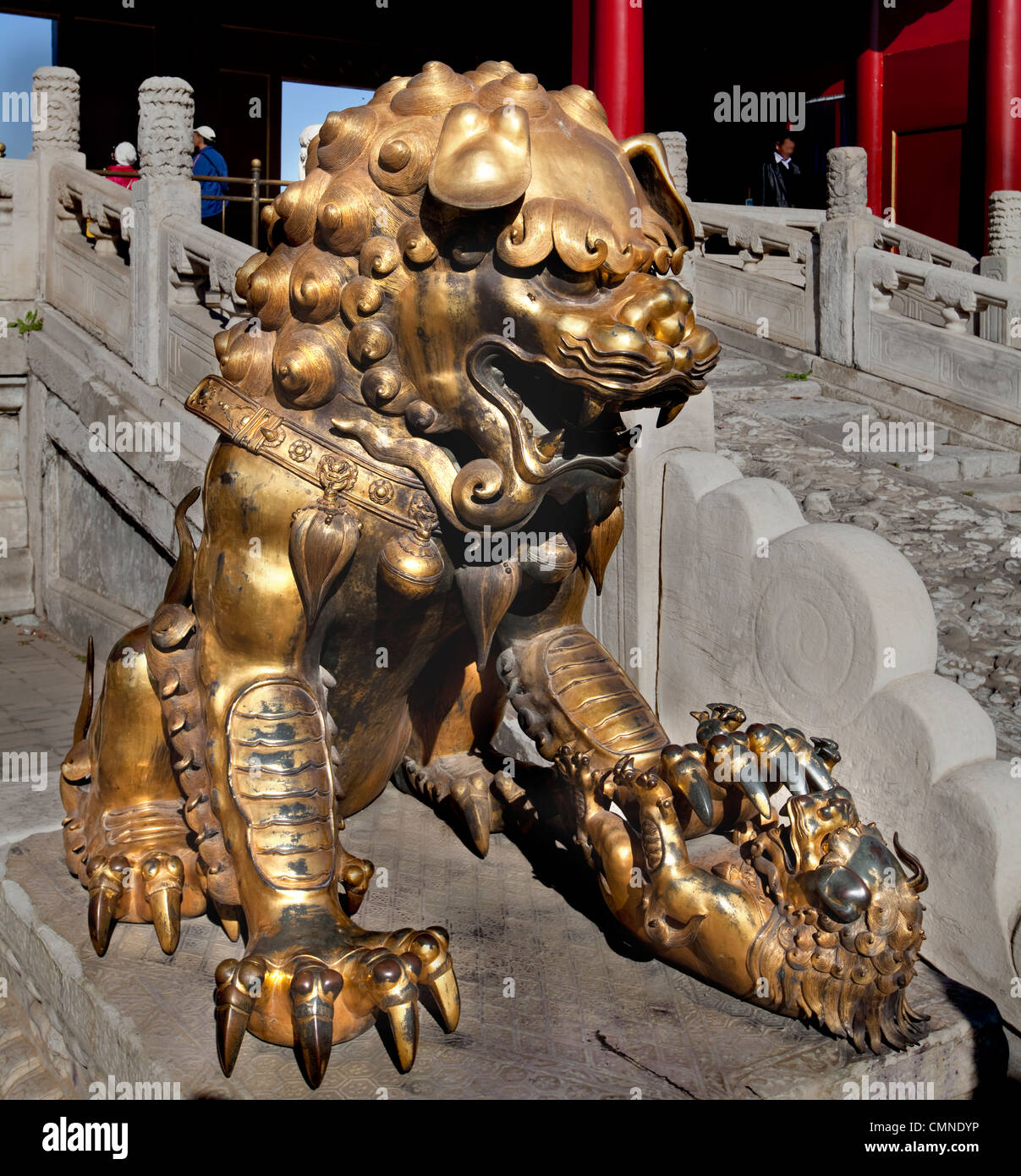 Chinese Spiritual Animal Statues In The Forbidden City In Beijing China ...