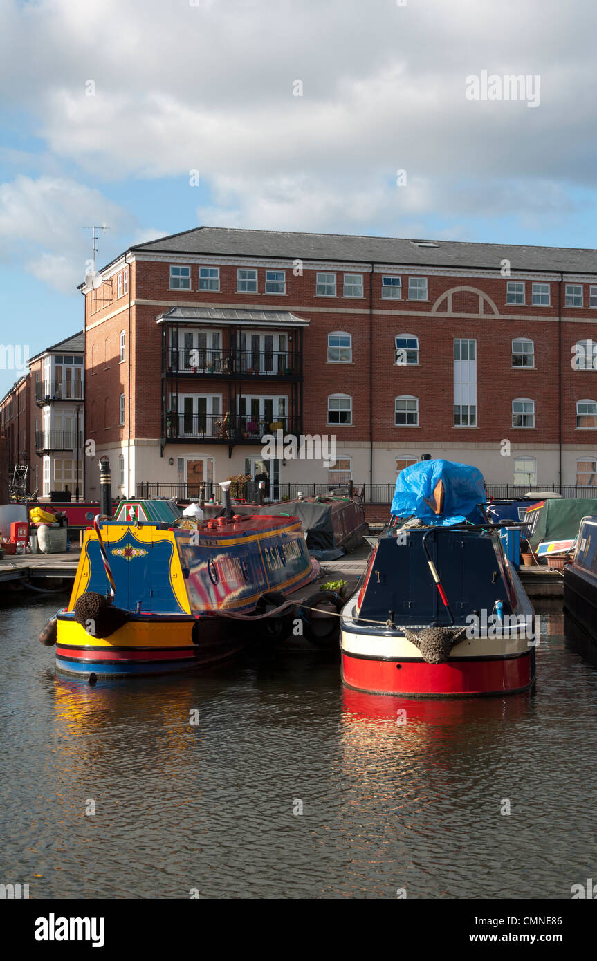 Diglis Canal Basin, Worcester, UK Stock Photo - Alamy