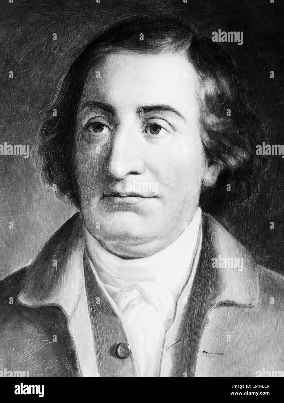 Vintage portrait of American statesman and lawyer Edmund Randolph (1753 ...
