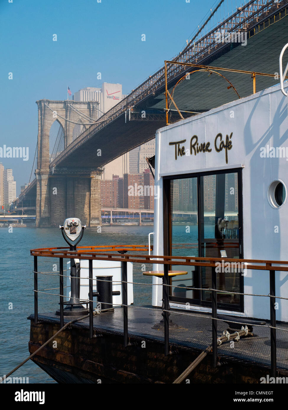 River Cafe restaurant on the East River Stock Photo - Alamy