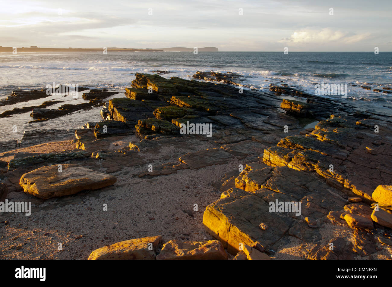 Dunnet Head from Wester Haven, on the north coast of Caithness ...