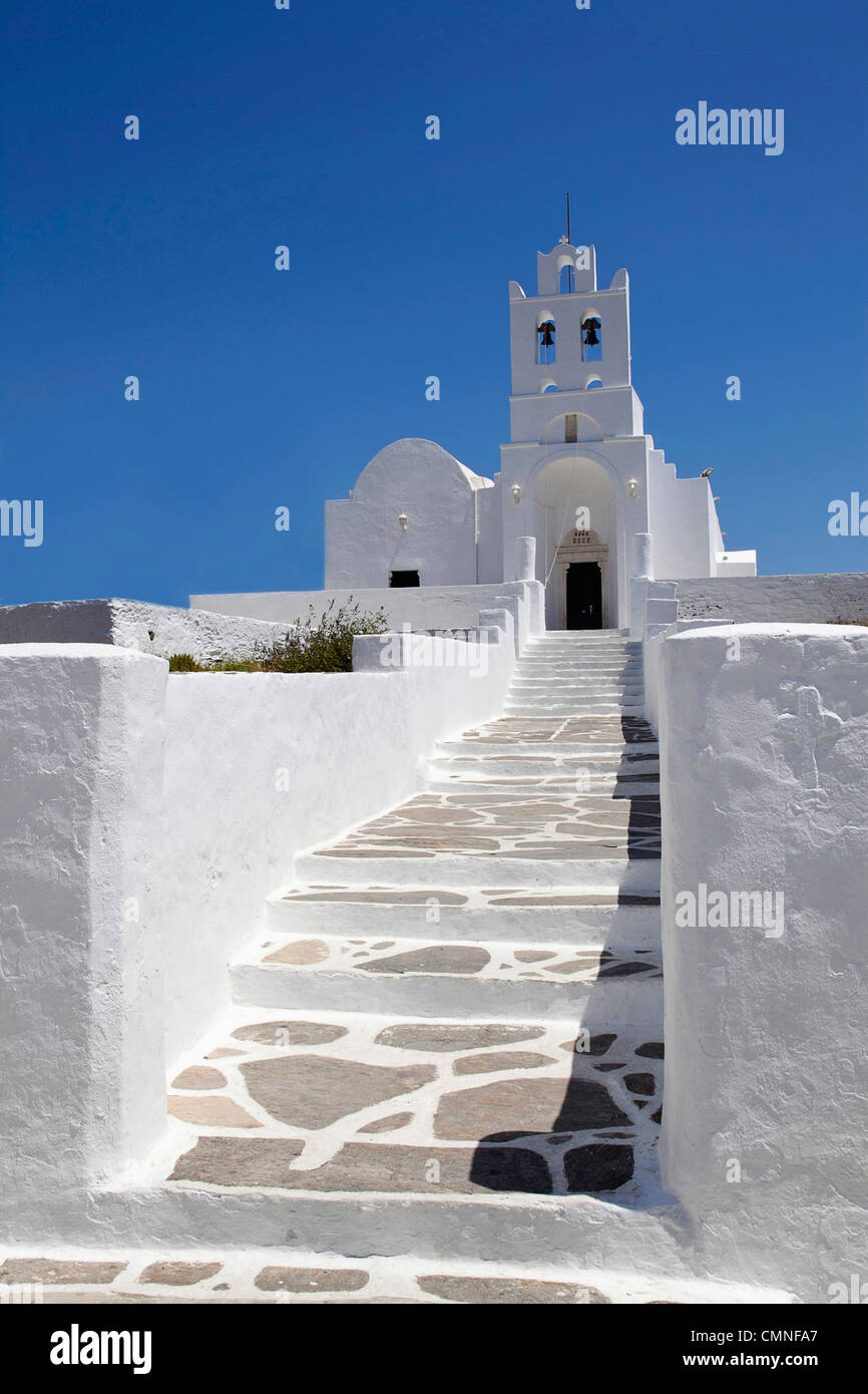 Islands Sifnos Island Church inside Chrissopigi monastery which is ...