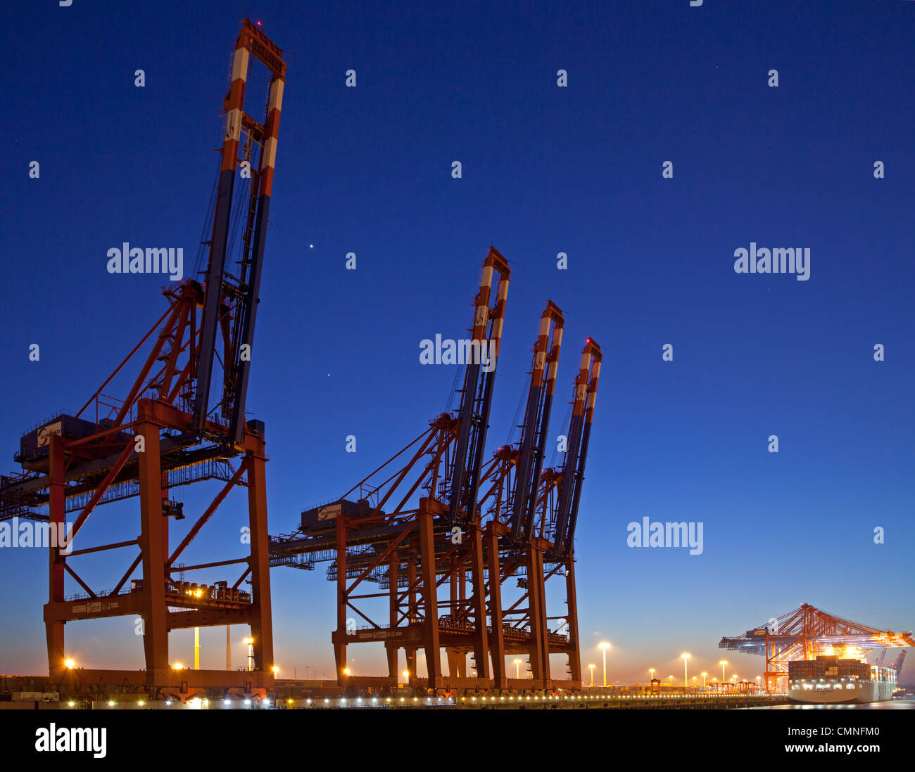container terminal at the Port of Hamburg, Germany Stock Photo - Alamy