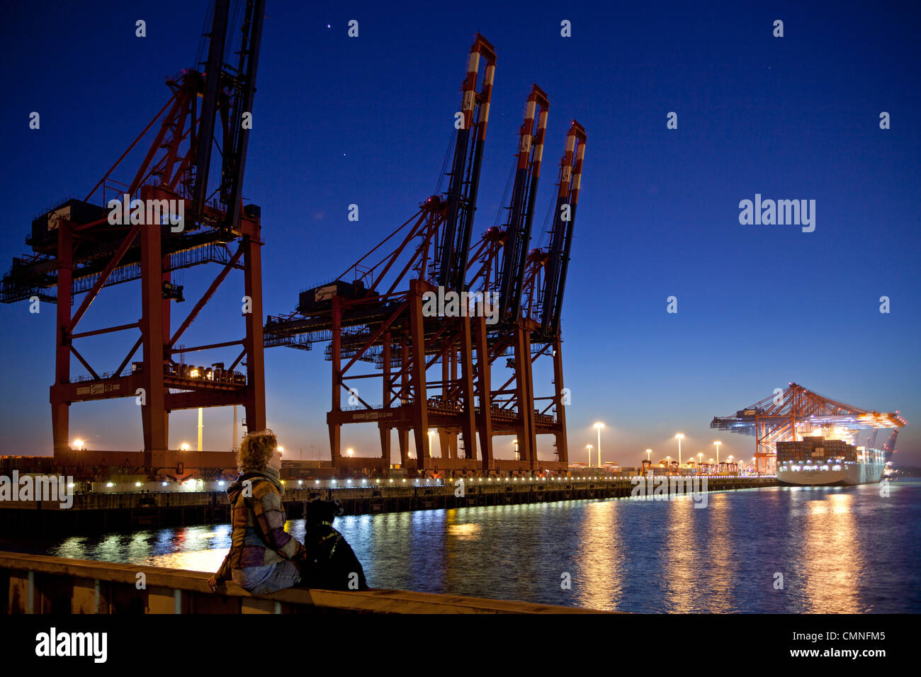 Container terminal gate hi-res stock photography and images - Alamy