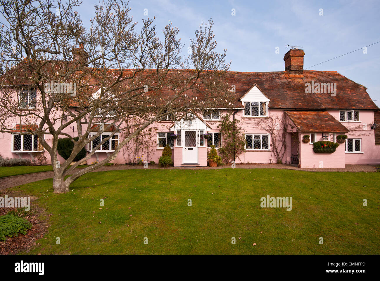 Big pink house hi-res stock photography and images - Alamy