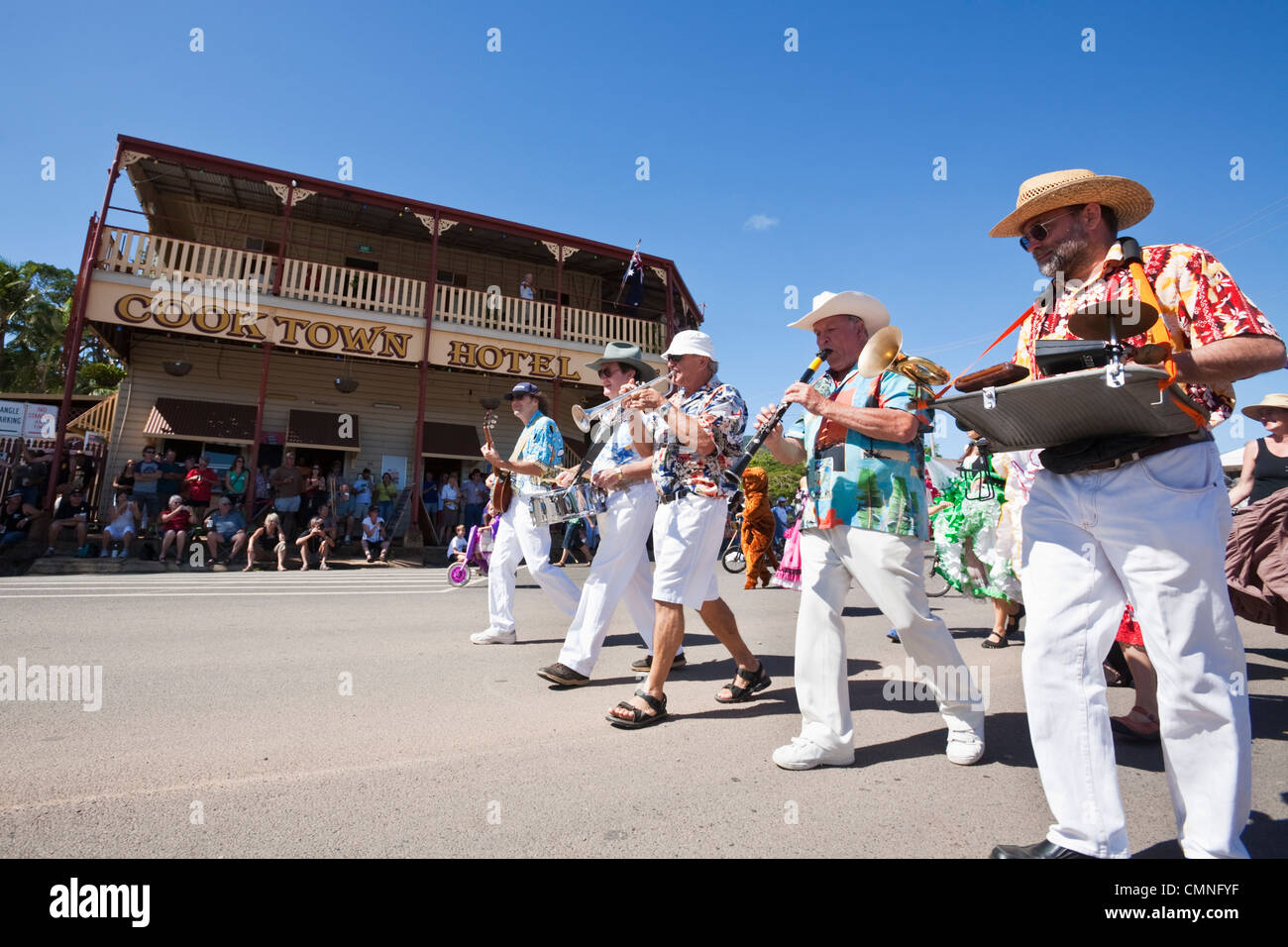 Parade during Cooktown Discovery Festival (held in June). Cooktown ...