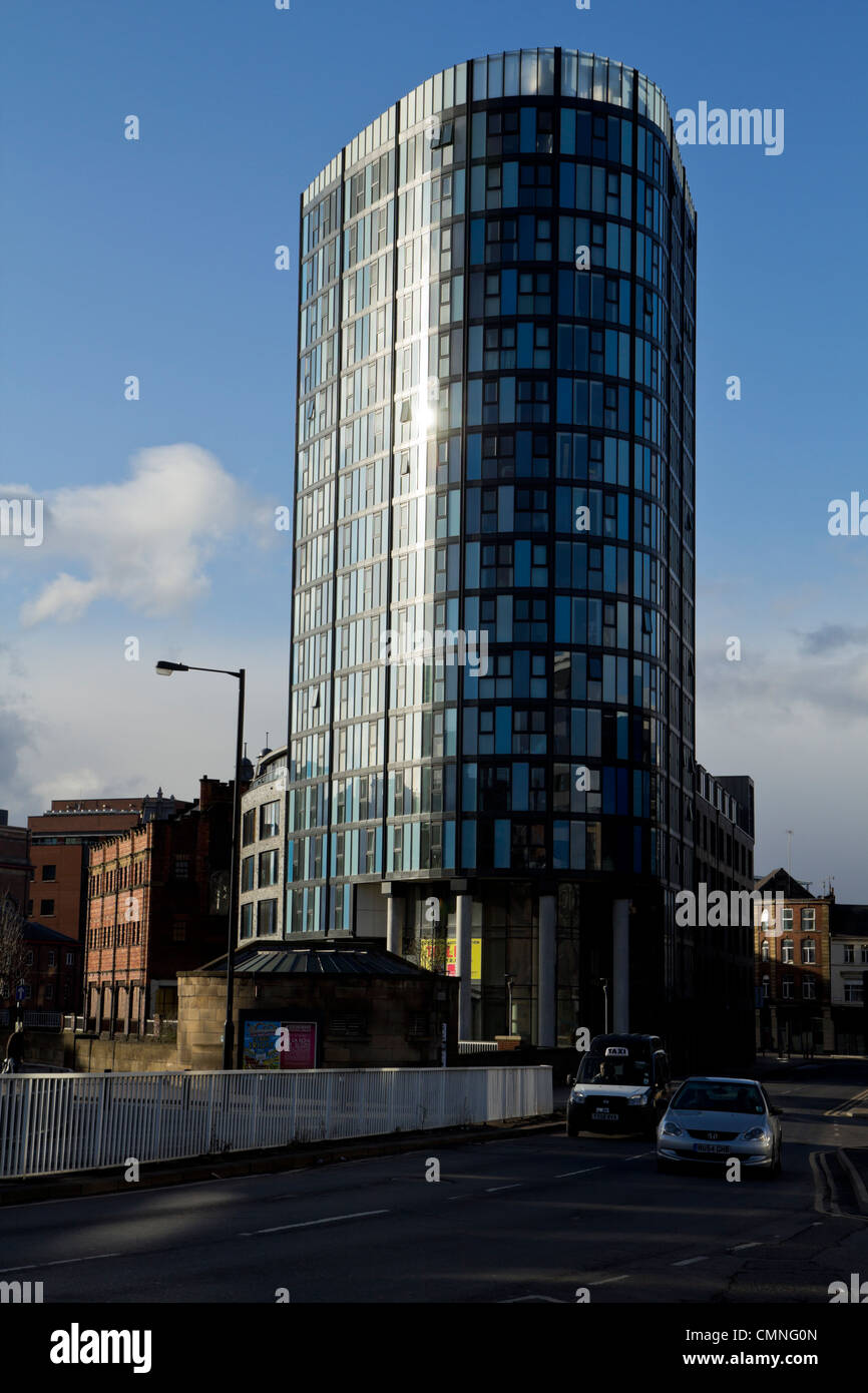 Modern UK buildings in Sheffield city center South Yorkshire England ...