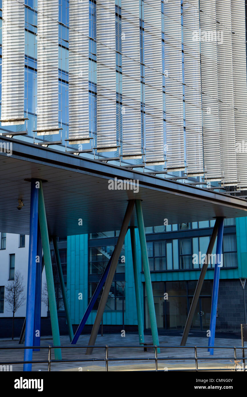 Modern UK buildings in Sheffield city center South Yorkshire England ...