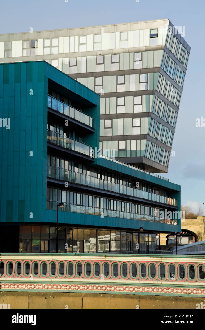 Modern UK buildings in Sheffield city center South Yorkshire England ...