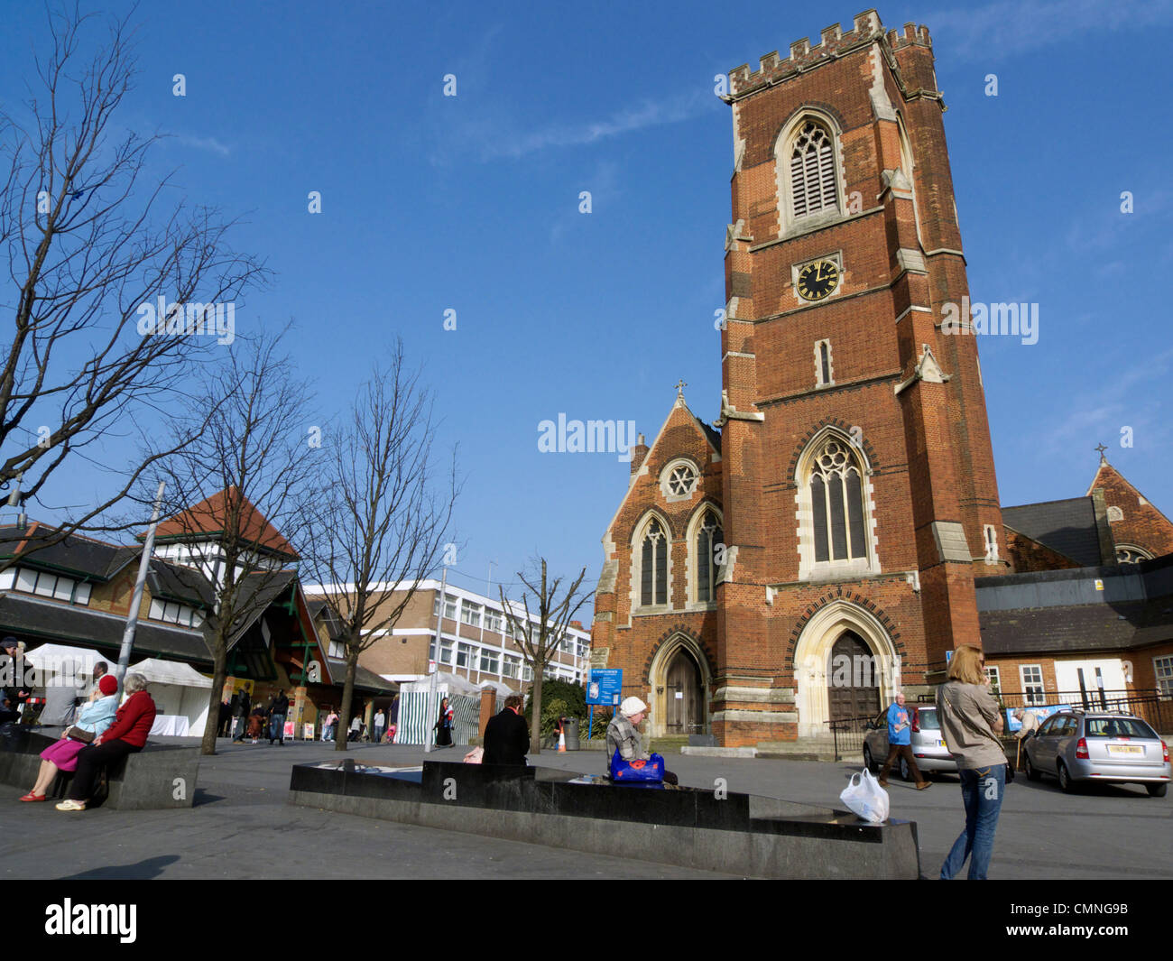 united kingdom west london acton st mary's church Stock Photo - Alamy