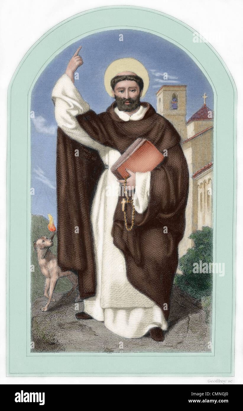Saint Dominic de Guzman (1170-1221). Founder of the Friars Preachers ...