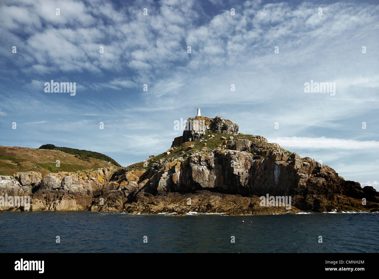 View of Fauconniere, near Jethou, Sark and Guernsey, Channel Islands ...