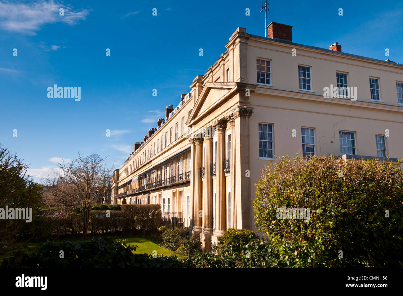 Regency building in Suffolk Square in Cheltenham, Gloucestershire, UK ...
