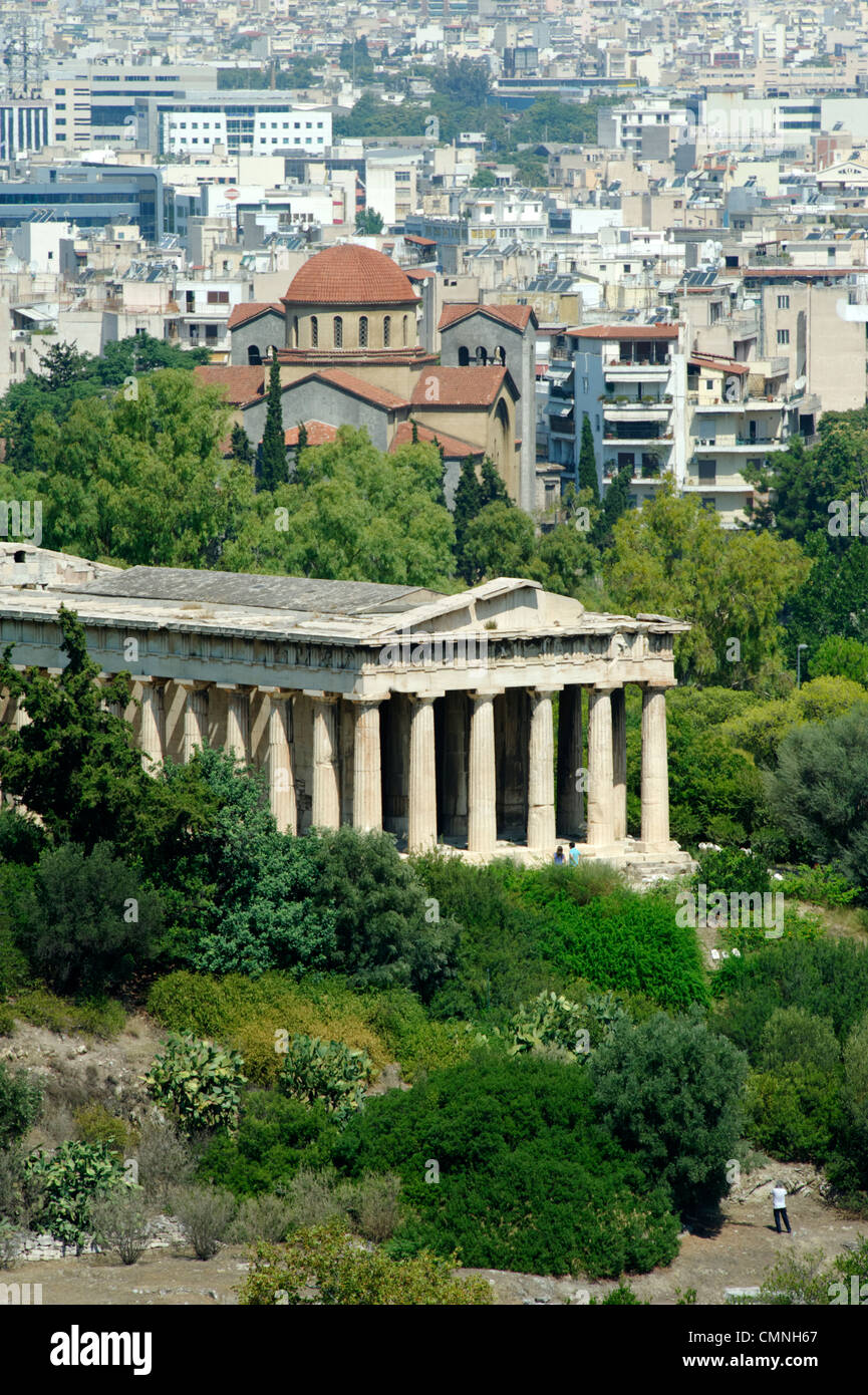 Ancient Agora. Athens. Greece. The Hephaisteion, the 5th century BC ...