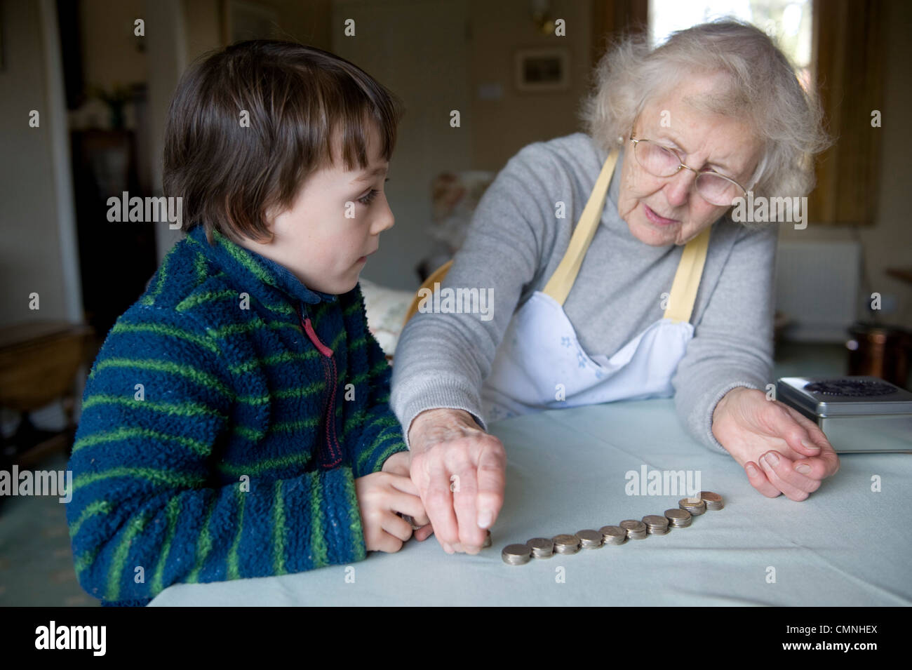 Senior child money hi-res stock photography and images - Alamy