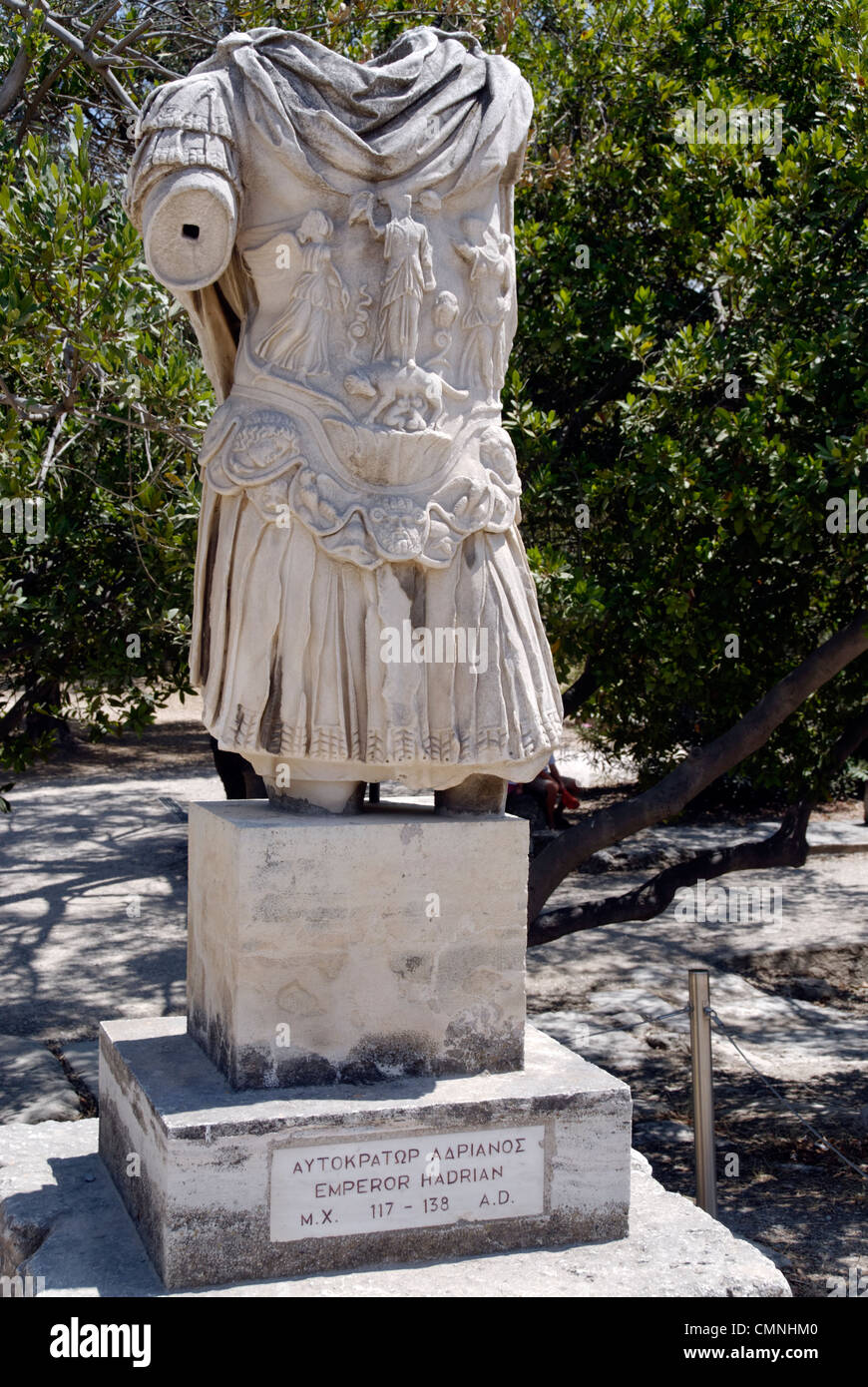 Ancient Agora. Athens. Greece. View of the 2nd century AD headless ...