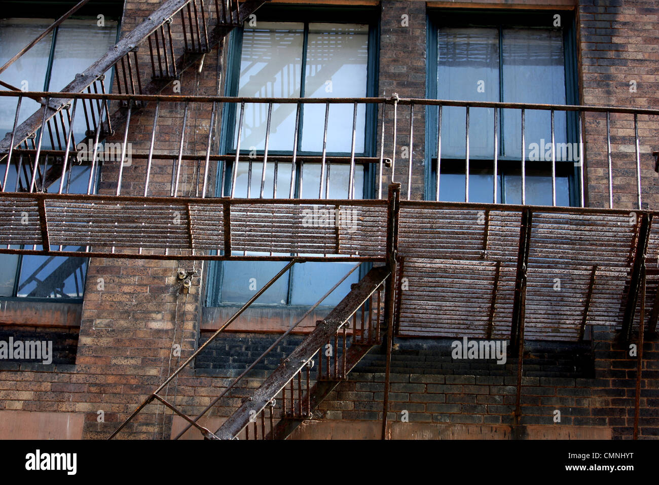 Typical stairs outside a building in New York Stock Photo - Alamy