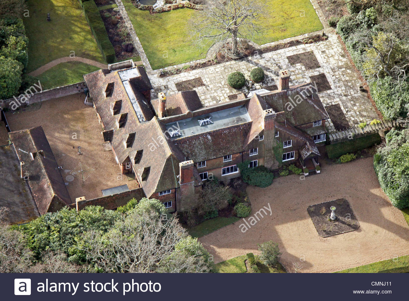 Aerial View English Country House Stock Photos & Aerial View English ...