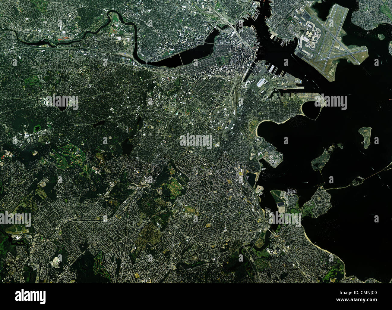 Boston map hi-res stock photography and images - Alamy