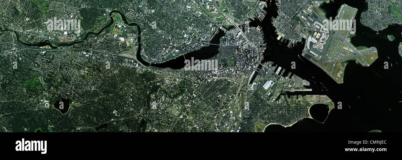 Massachusetts satellite image hi-res stock photography and images - Alamy