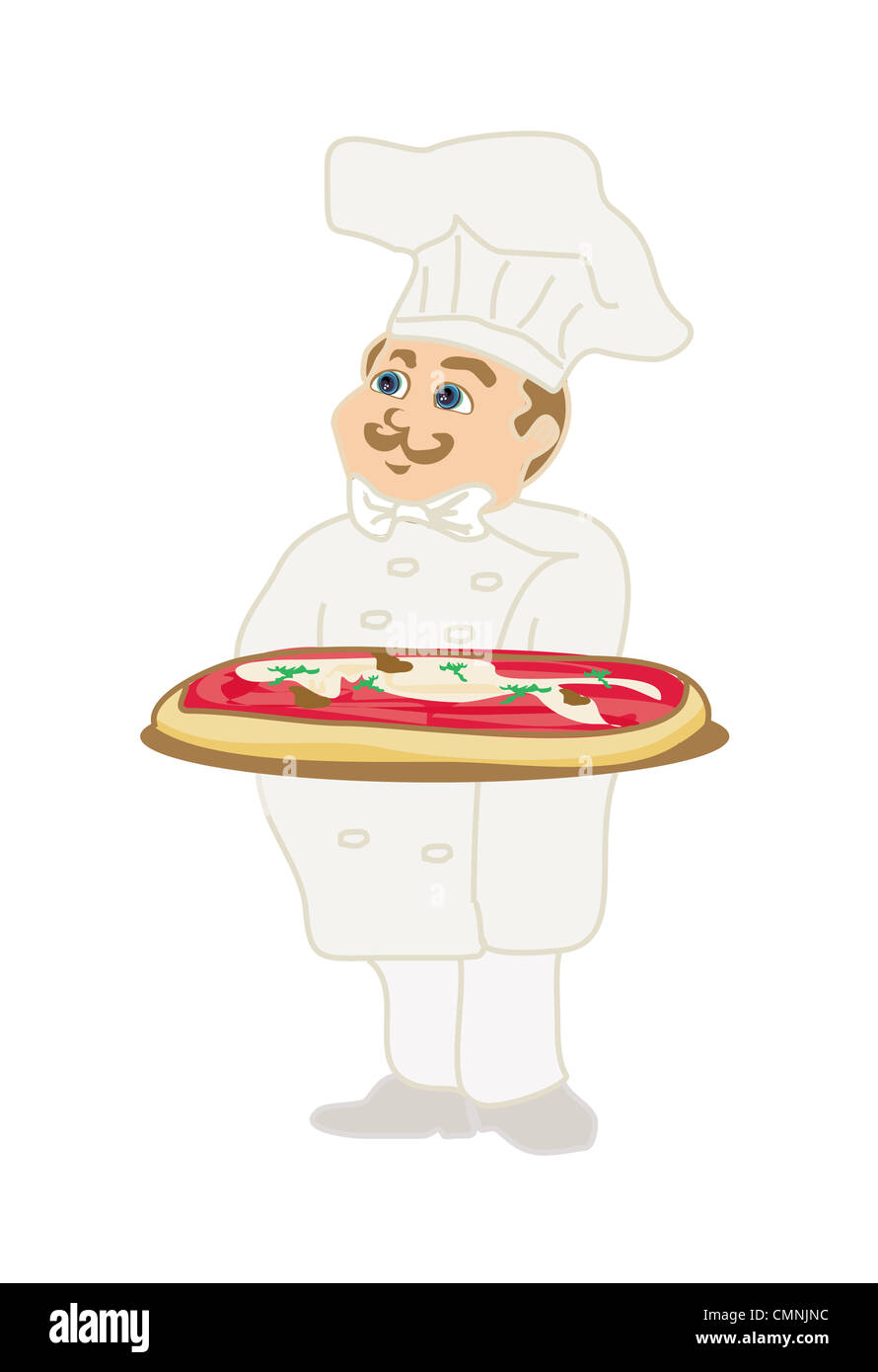 chef with pizza Stock Photo - Alamy