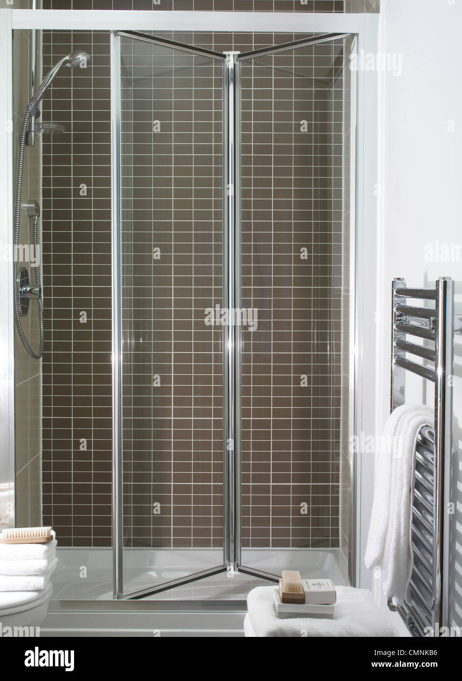 Bathroom shower unit Stock Photo - Alamy