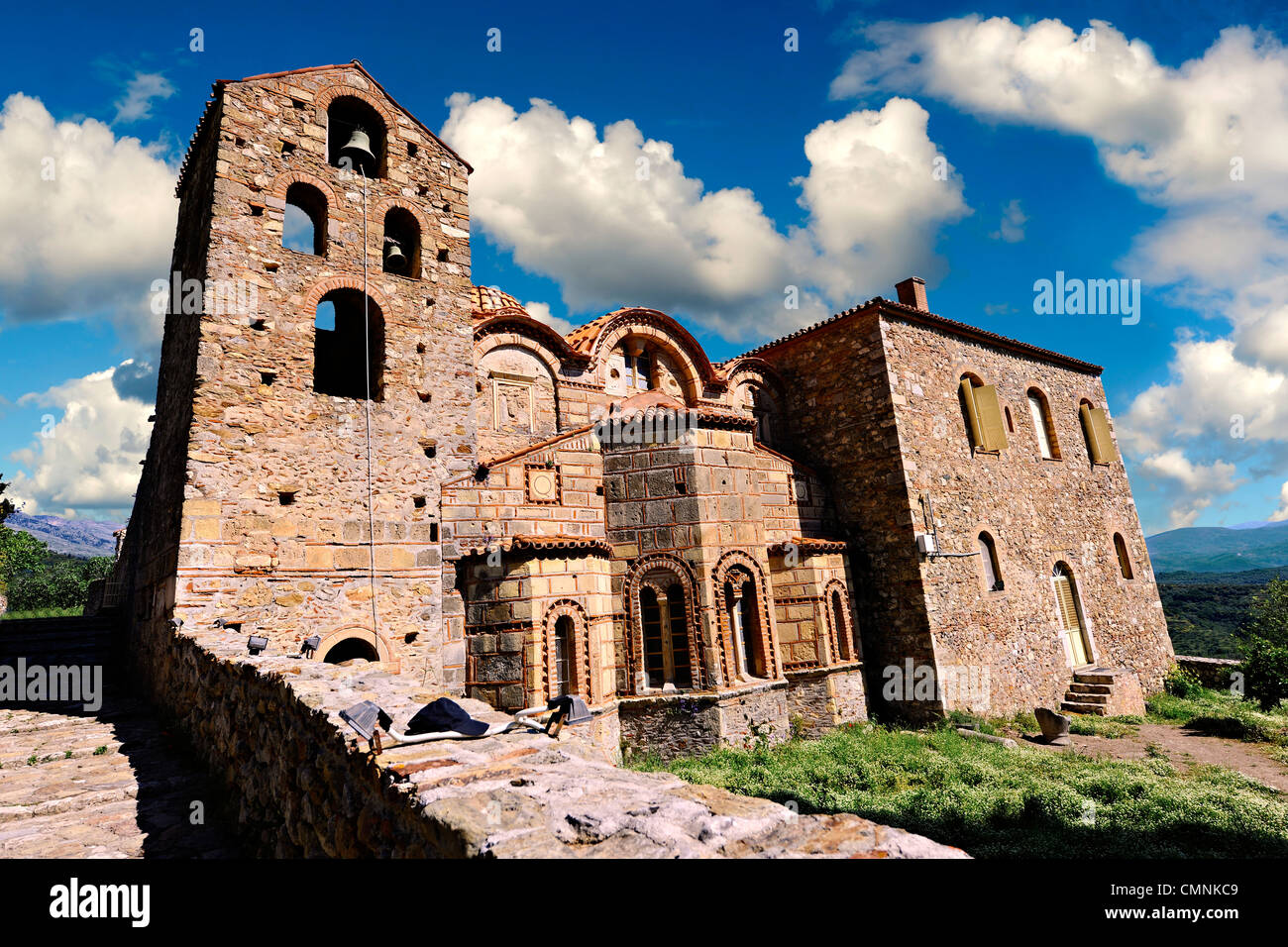 Exterior byzantine metropolis church mystras hi-res stock photography ...
