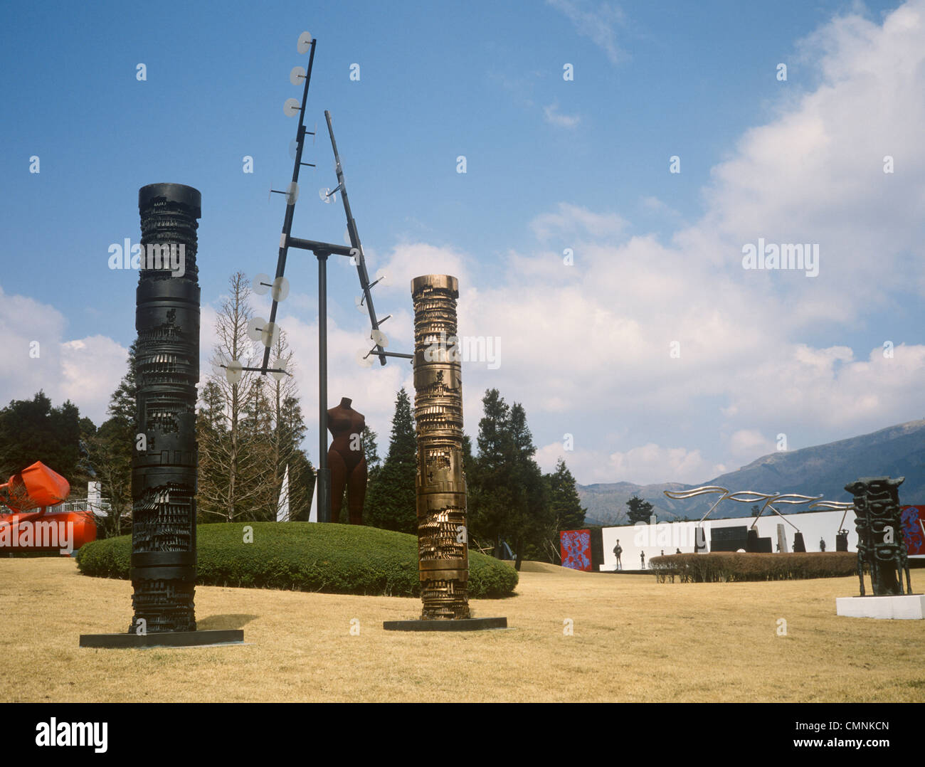 Japan Hakone Hakone Open Air Museum General View of Park Various ...