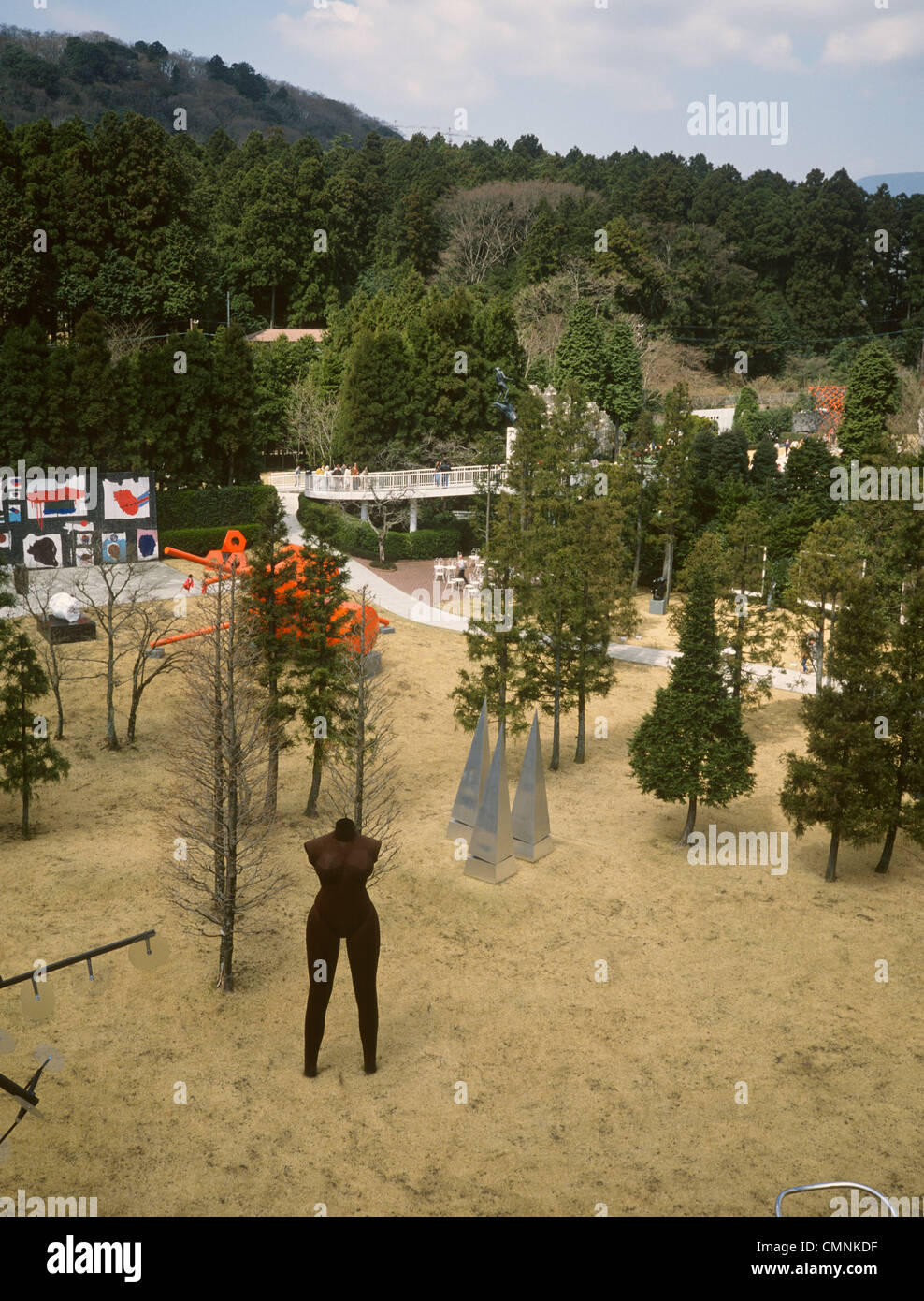 Japan Hakone Hakone Open Air Museum General View of Park Various ...