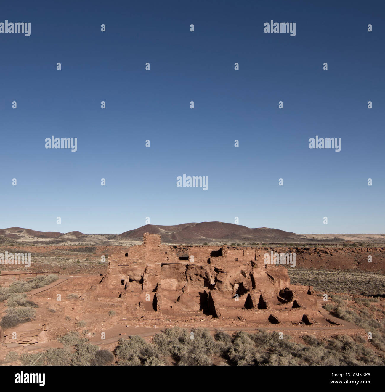 Native American ruins at Wupatki National Monument, located in north ...