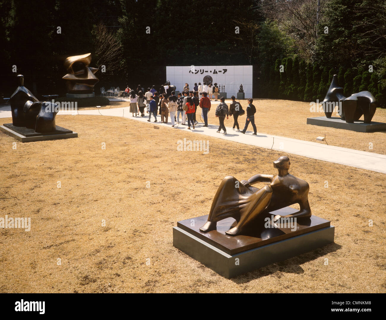 Japan Hakone Hakone Open Air Museum Henry Moore Collection Stock Photo ...
