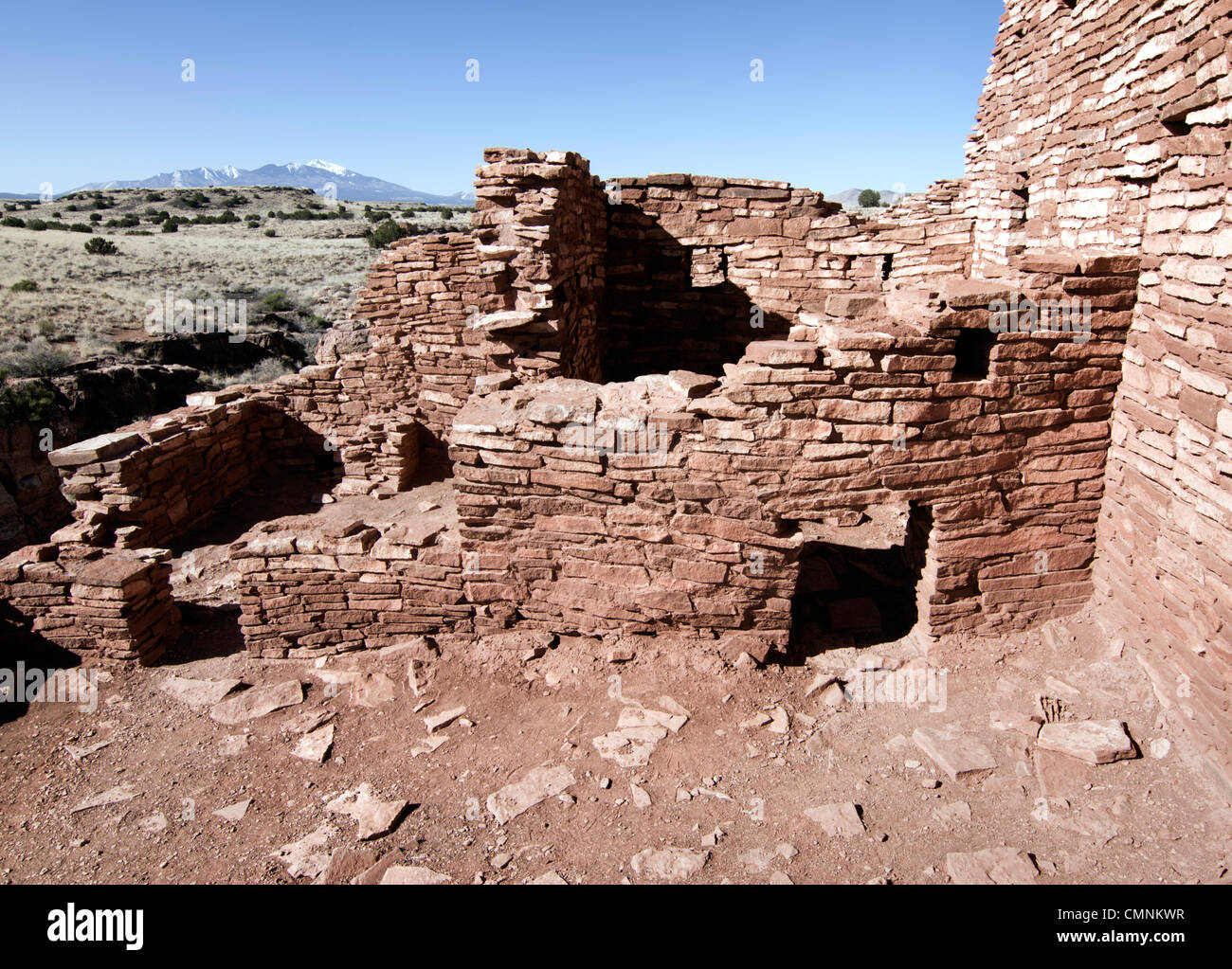 Native American ruins at Wupatki National Monument, located in north ...