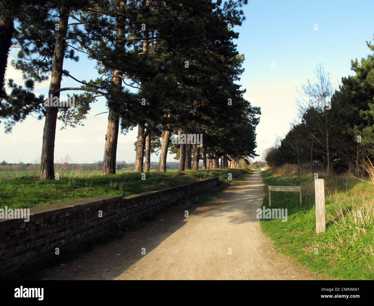 Entrance to the Greenway, a footpath using an old railway line nr ...