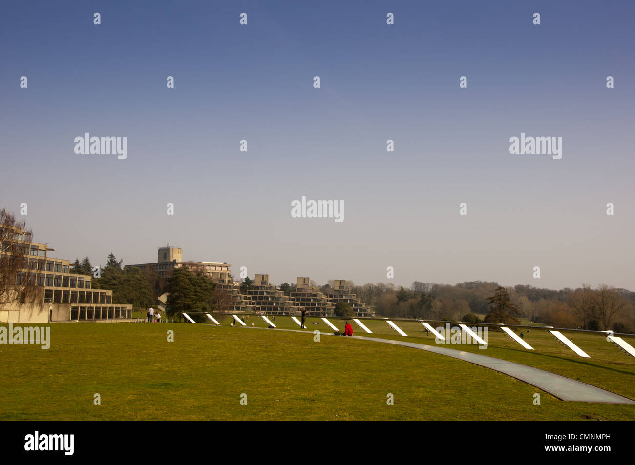 UEA with students Stock Photo - Alamy