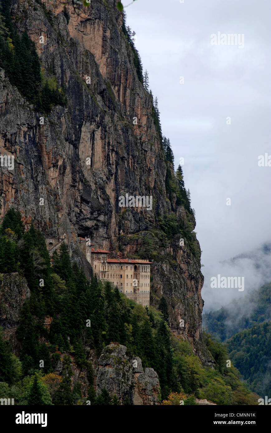 Monastery on cliffs in the kackar mountains of Turkey Stock Photo - Alamy