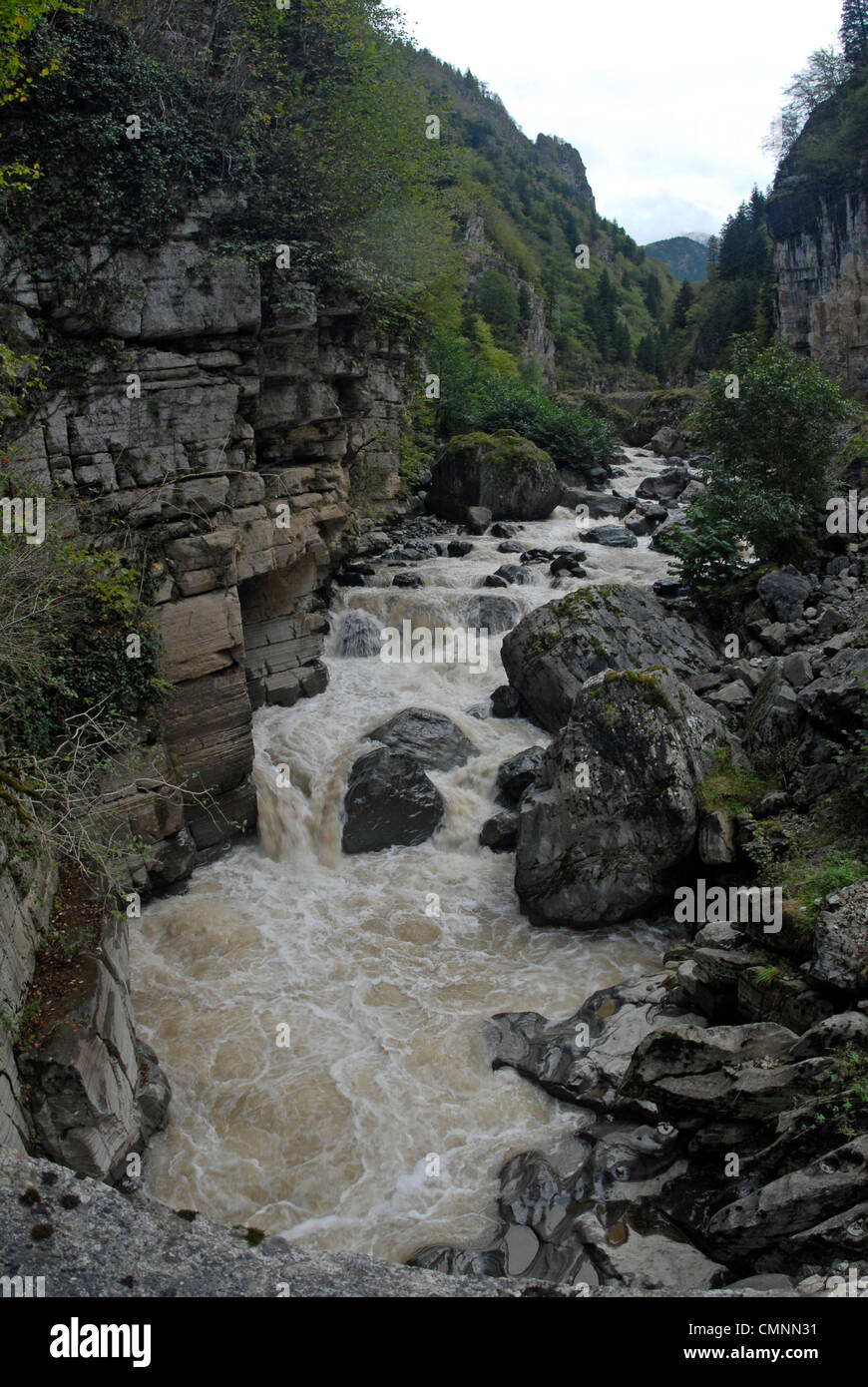 River in a deep mountain gorge Stock Photo - Alamy