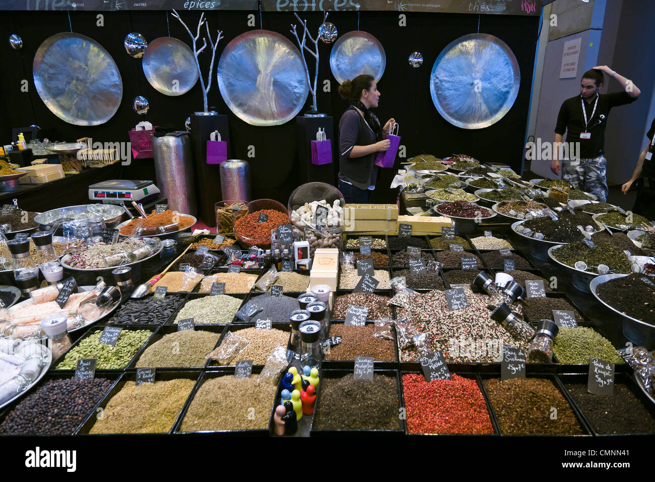 spices booth International Tourism Show 2012 Paris Stock Photo - Alamy
