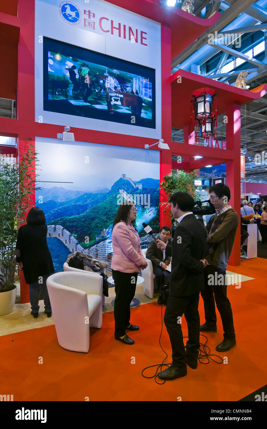 China booth visitors International Tourism Show 2012 Paris Stock Photo ...